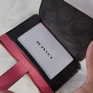 Coach | Accessories | Coach Attachment Card Case In Signature Canvas ...